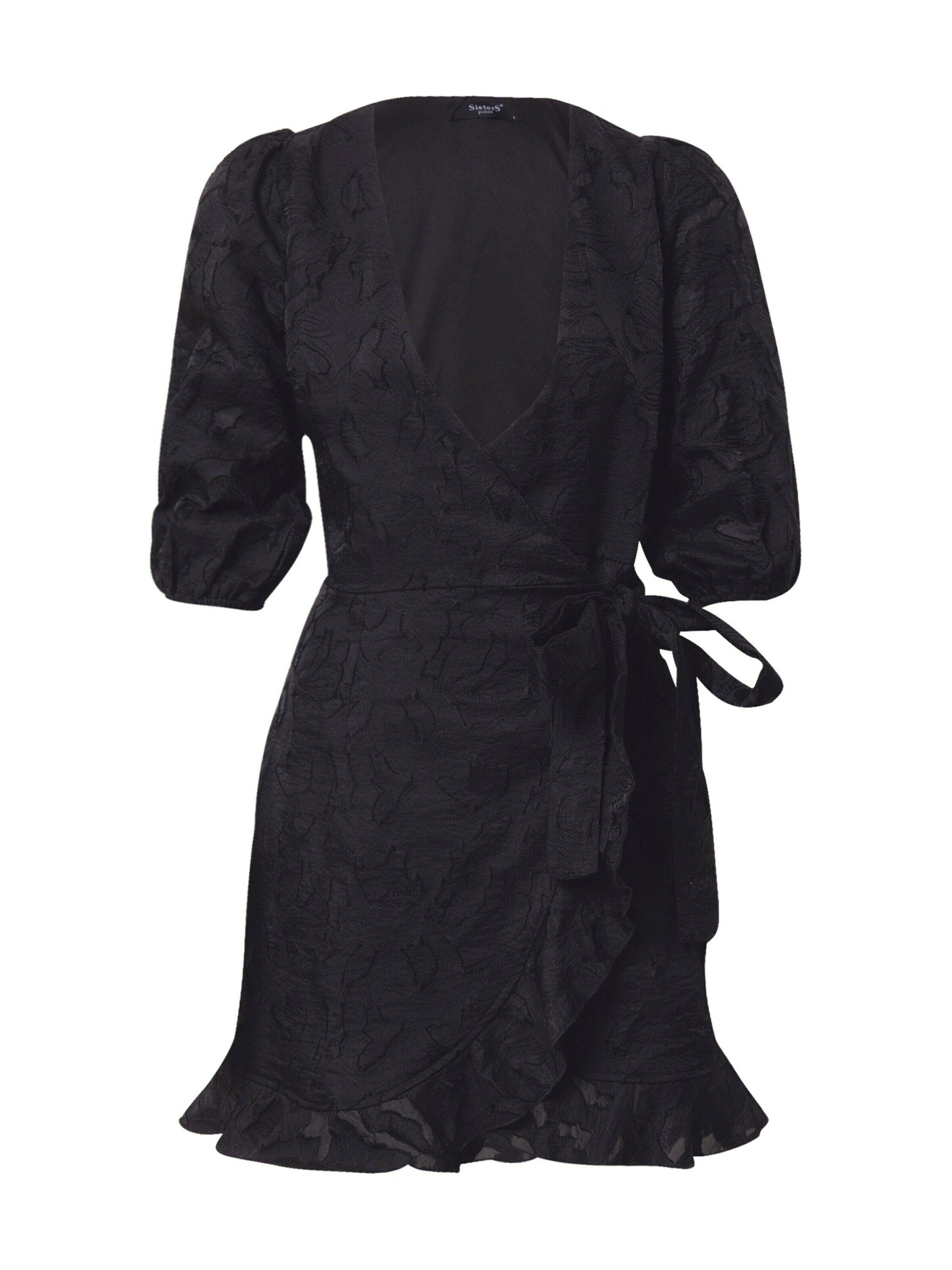 Sisters Point Blusenkleid 1 Tlg Drapiertgerafft Volant Wickel Design