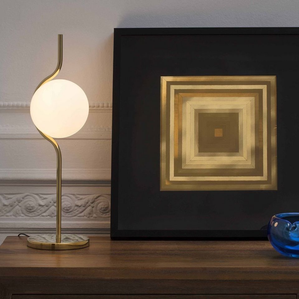 Click Licht Led Tischleuchte Led Tischleuchte Leita In Gold Dimmbar