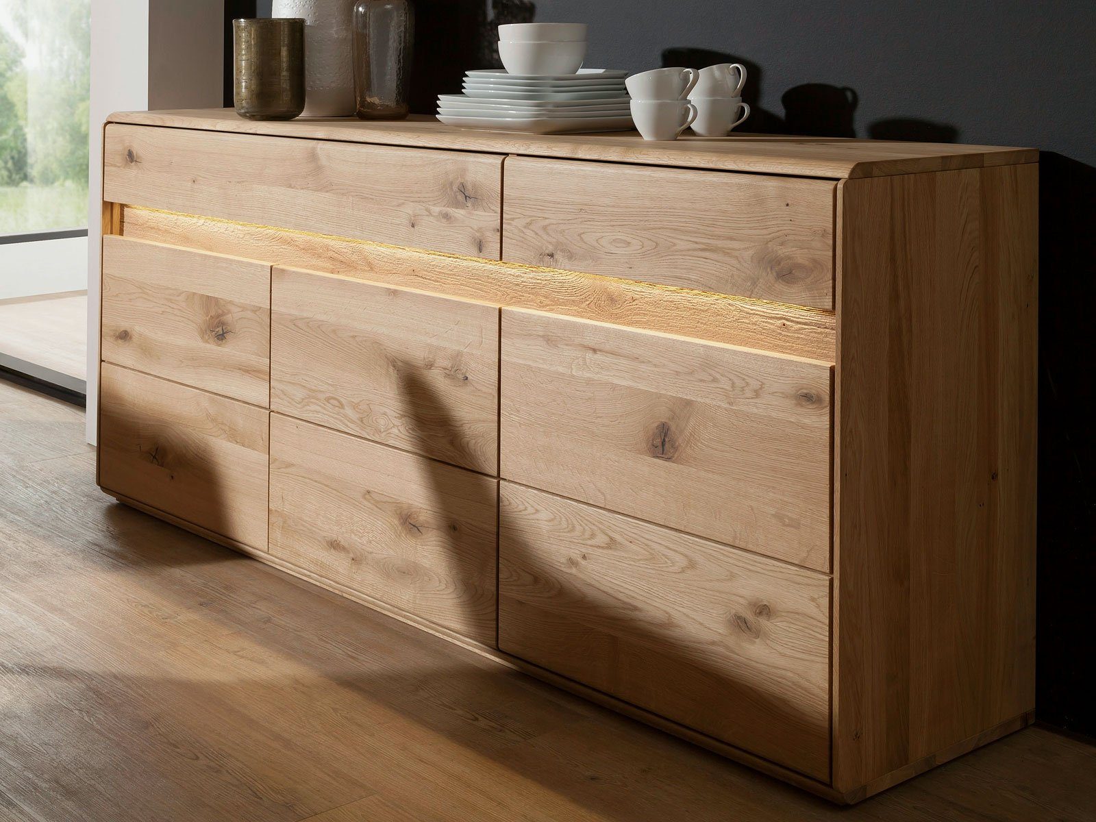 Fabelhafte Wildeiche Massiv Sideboard Fotos