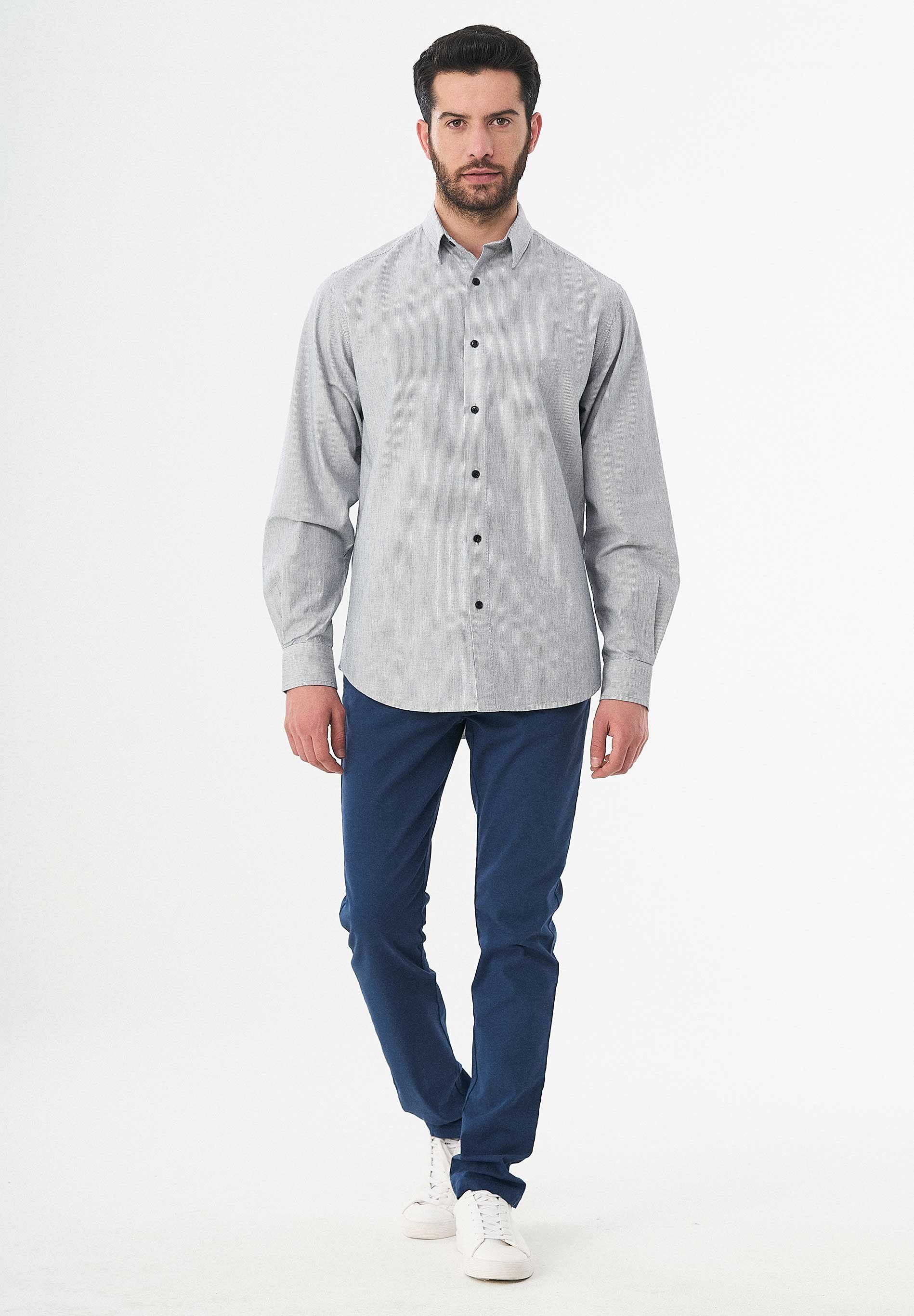 ORGANICATION Shirt & Hose, Shadow/Off White