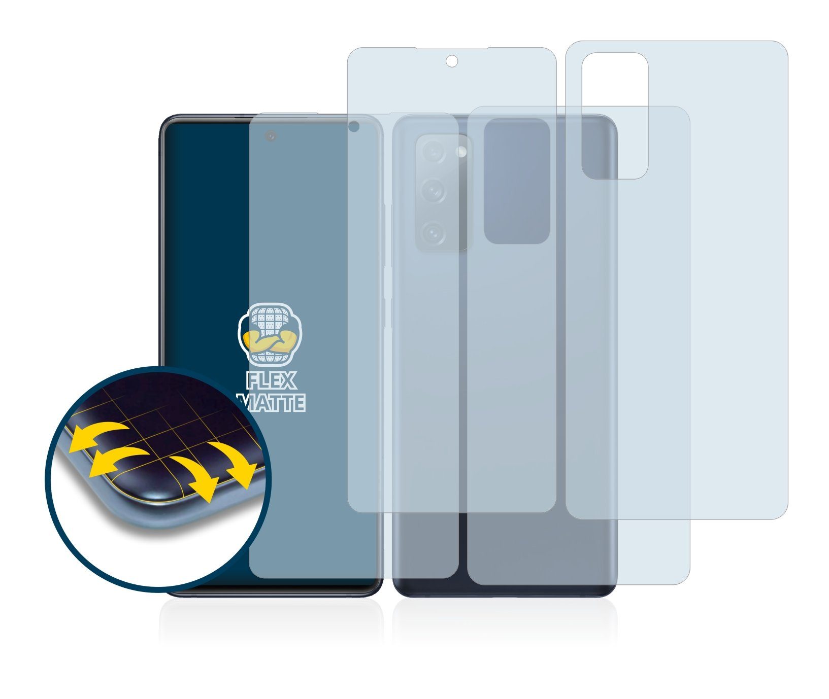 Brotect Full Cover Schutzfolie Für Samsung Galaxy S20 Fe Display