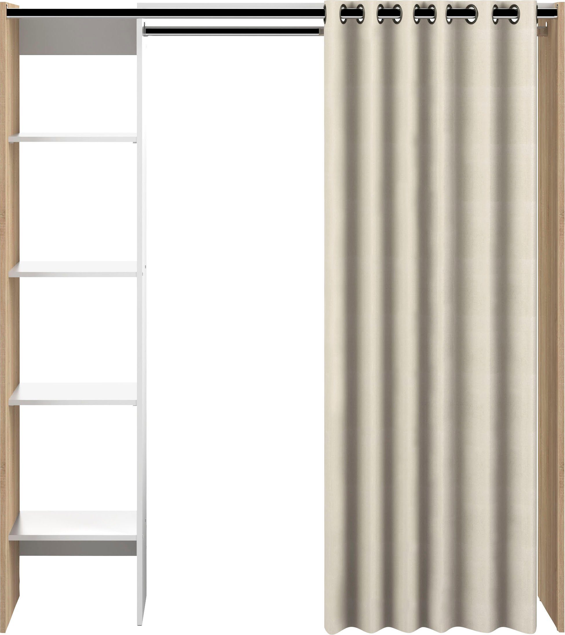 Elegantes Kleiderschrank Mit Vorhang Otto Bildbrend4482