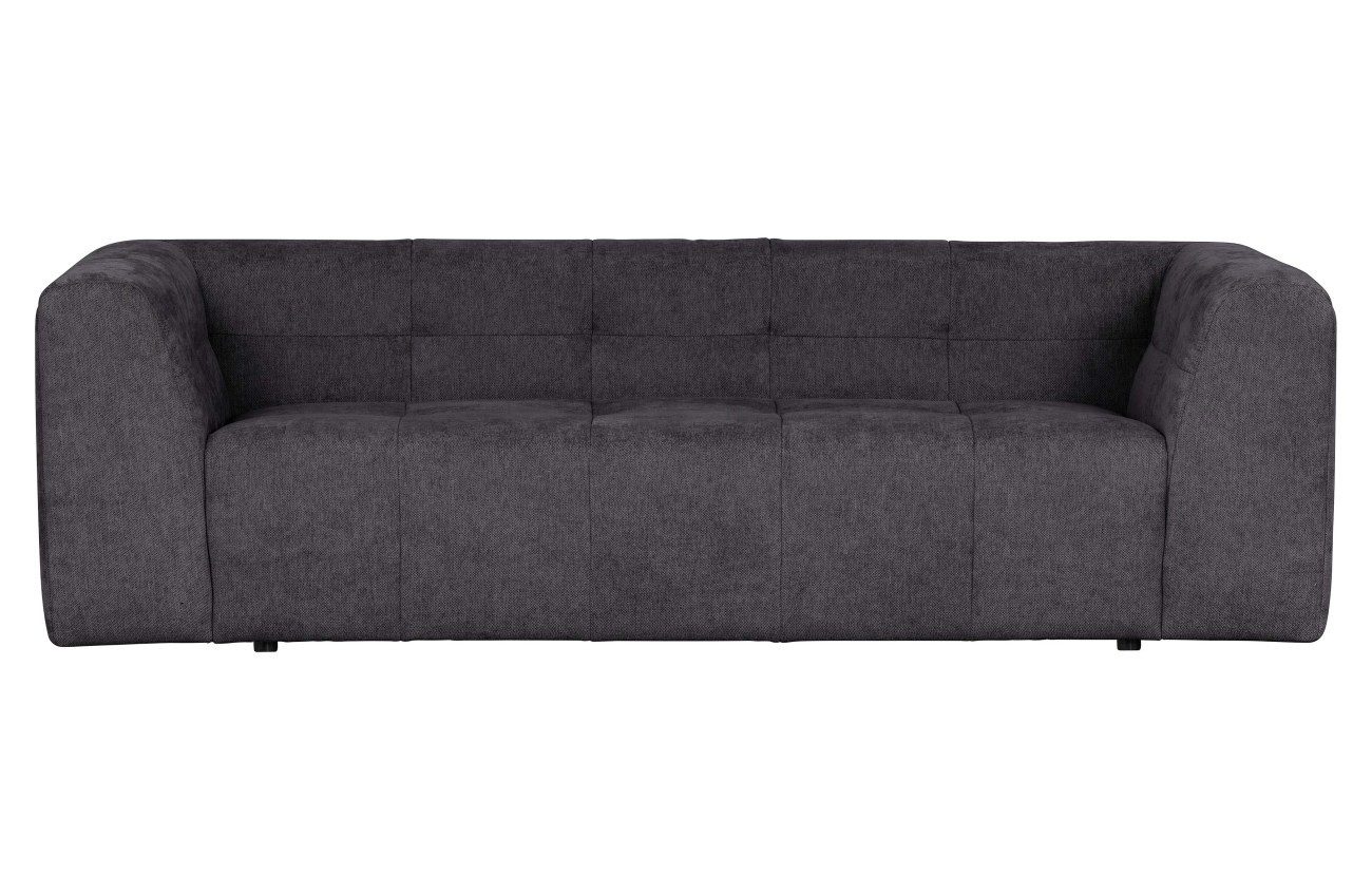 Basiclabel Sofa Grid aus Chenille-Gewebe, Grau, Couch