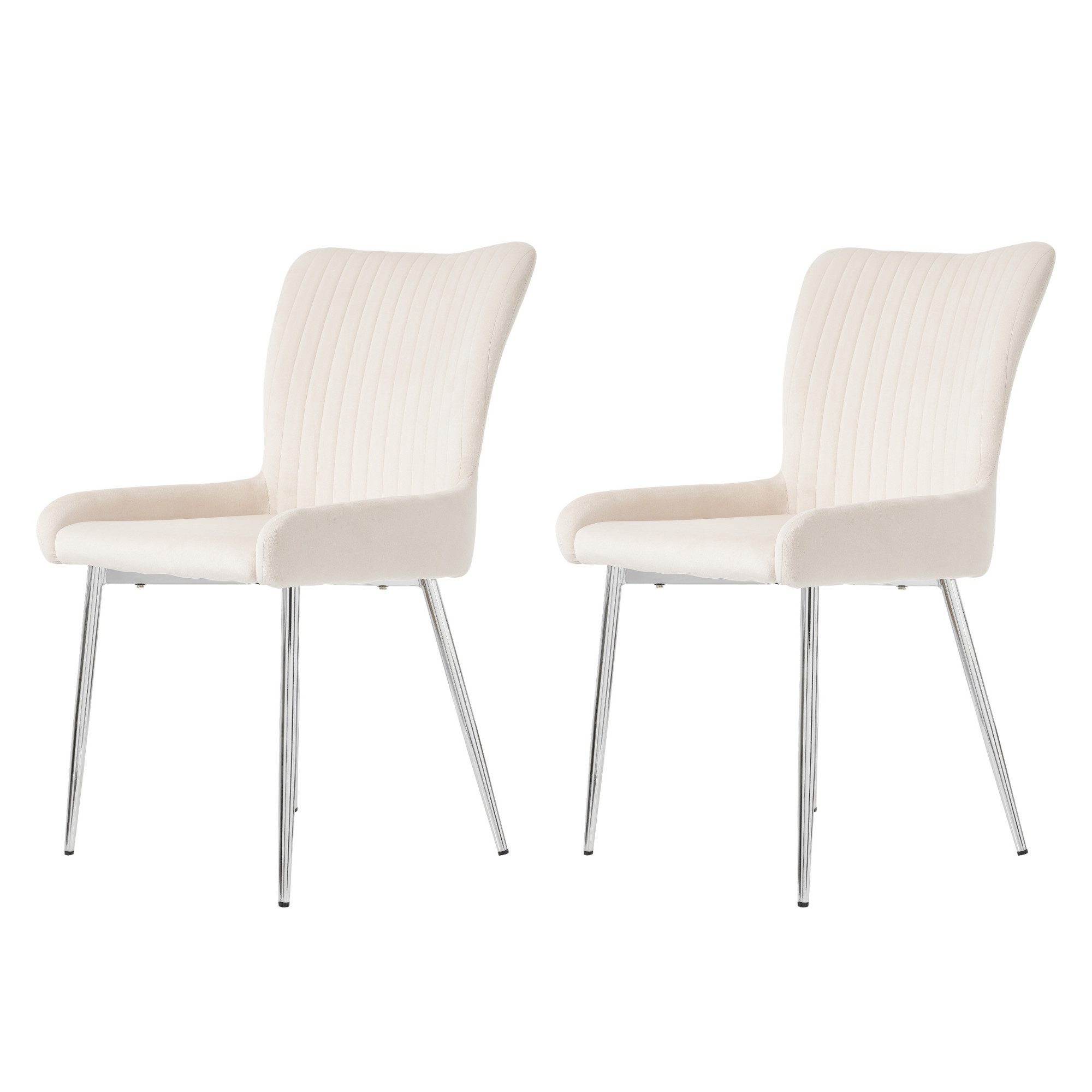 Flieks Esszimmerstuhl (Set, 2 St), 2er Set Polsterstühle Wohnzimmerstuhl mit Rückenlehne ...