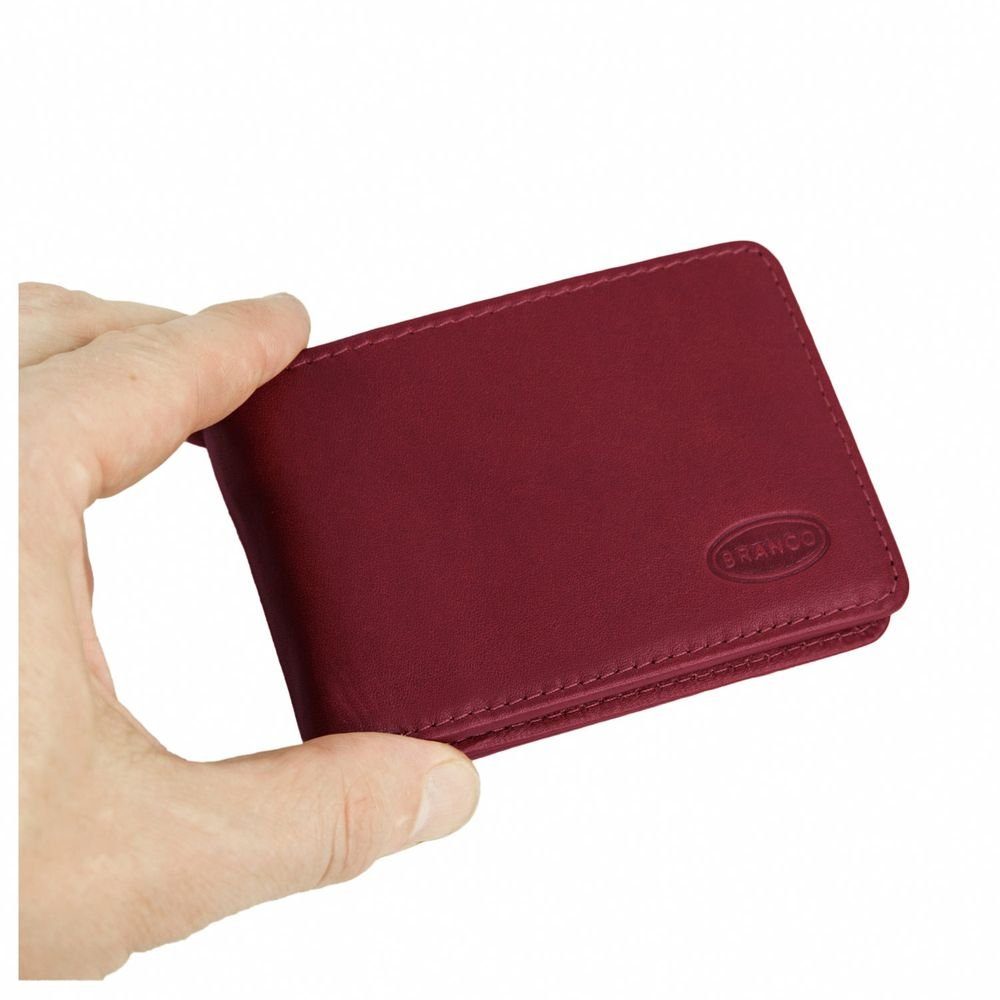 BRANCO Mini Geldbörse Kleine Geldbörse / Mini Portemonnaie Leder, Natur ...
