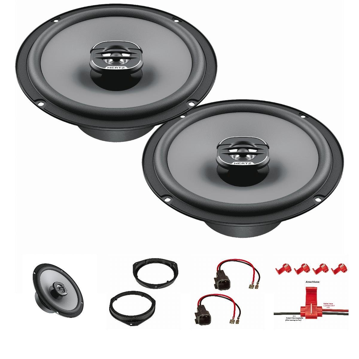 tomzz Audio Hertz X 165 Satz passt für Ford KA ab 2008-2016 Tür vorne 165mm Koax Auto-Lautsprecher
