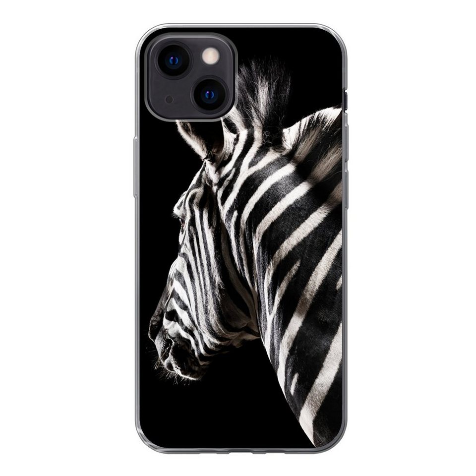 Muchowow Handyhülle Zebra Tier Schwarz Porträt Handyhülle Apple