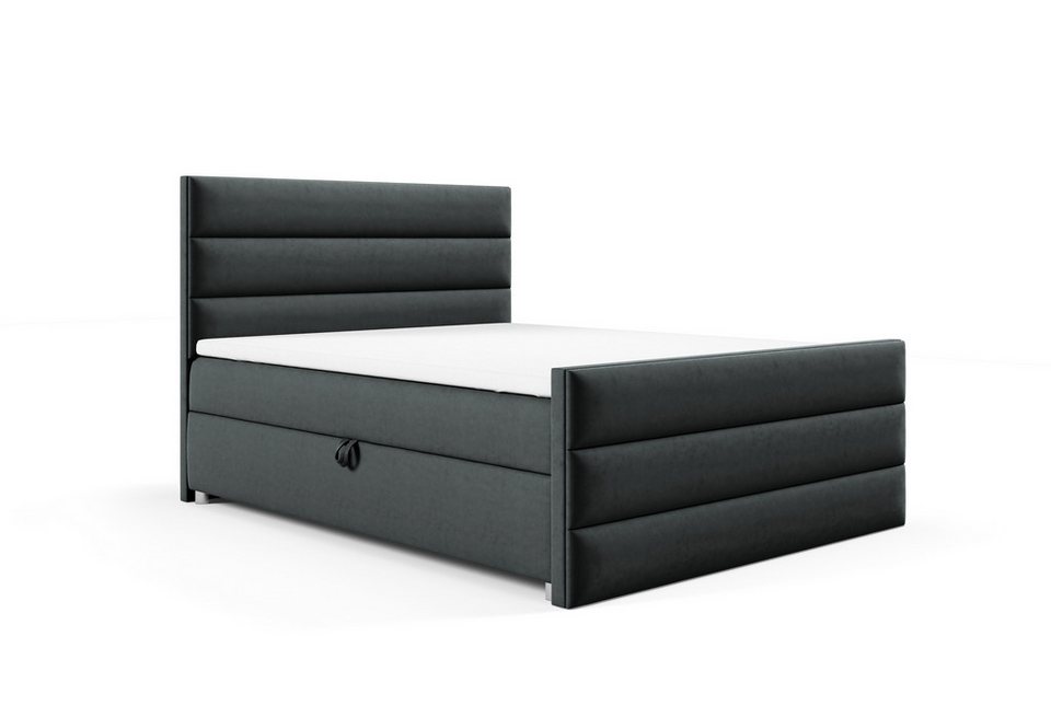 Best For Home Boxspringbett Mit Bettkasten Trinity K1 Lux Inkl 7 Cm