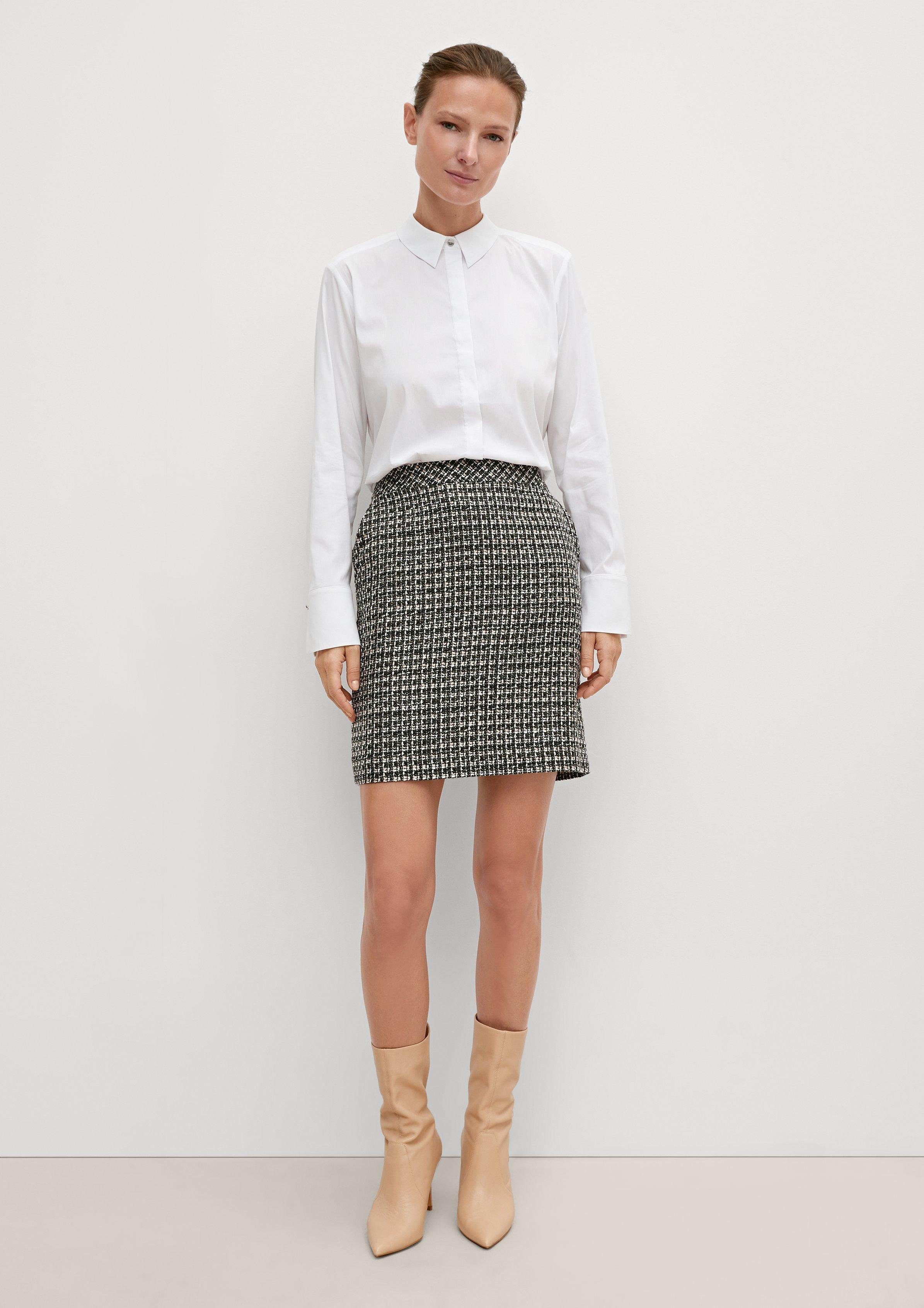 Comma Minirock Rock aus Tweed