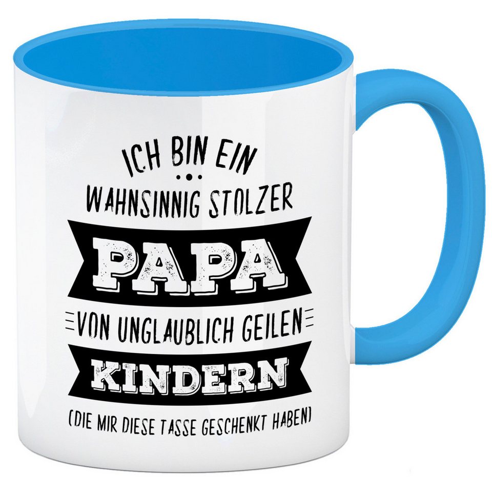 Speecheese Tasse Ich Bin Ein Wahnsinnig Stolzer Papa Kaffeebecher