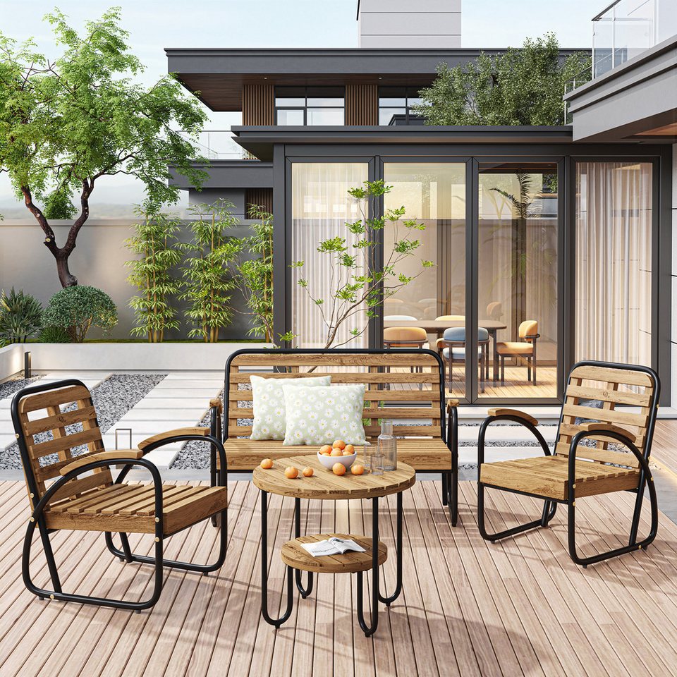 Celya Gartenlounge Set 4er Set Terassenmöbel Gartenlounge Balkonmöbel
