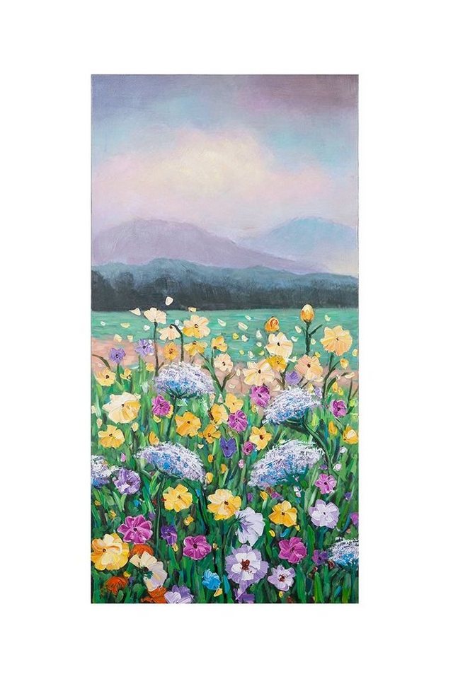 Gilde Dekoobjekt Bild Gemälde Karwendel Bunt Handgemalt Auf Leinwand