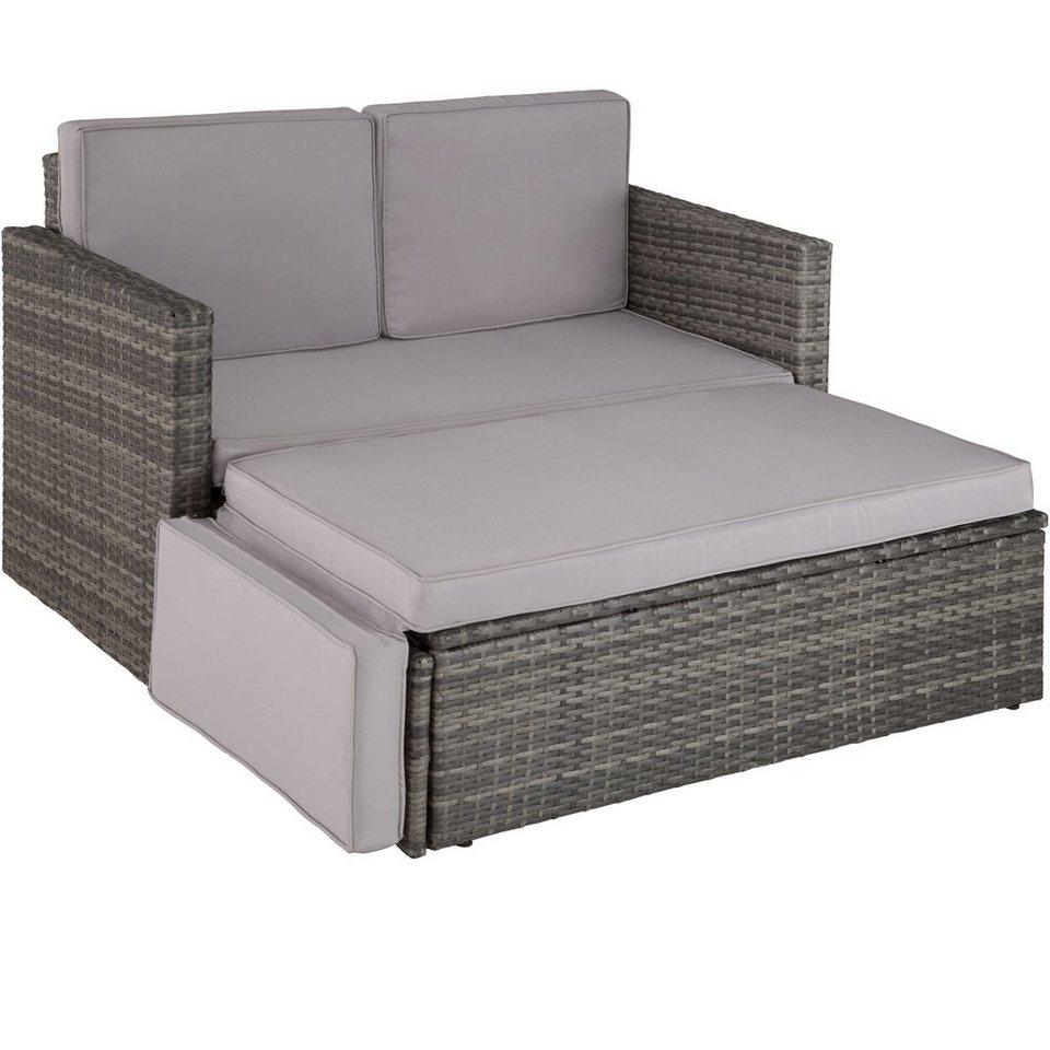 Tectake Loungeset Rattan Lounge Korfu 2 Tlg Otto