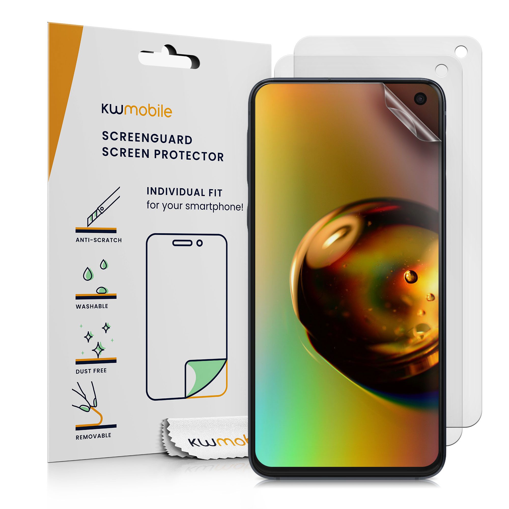kwmobile Displayschutzfolie 3x Folie matt für Samsung Galaxy S10e, 1 Stück, Schutzfolie Anti ...