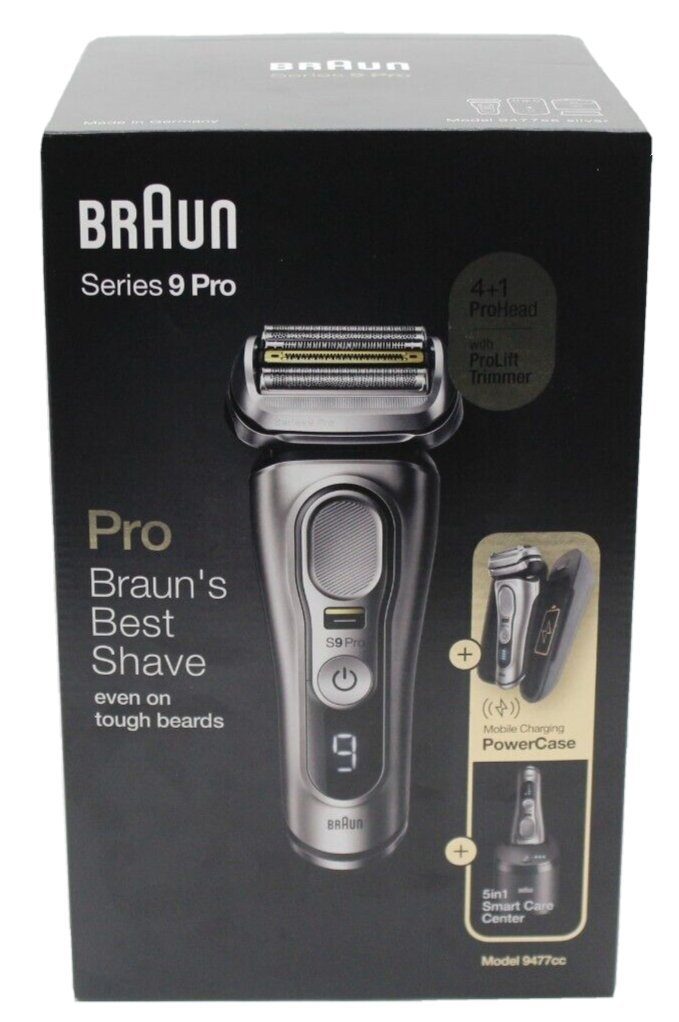 Braun Haar- und Bartschneider Series 9 Pro 9477cc, mit Ladeetui sowie Reinigungs - und ...