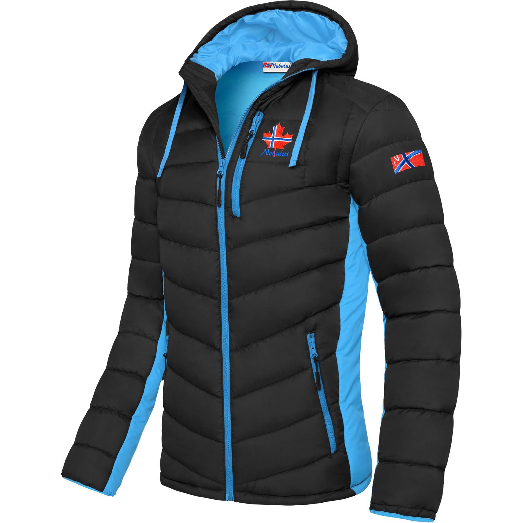 Nebulus Winterjacke MERIK, P5151 - Herren, schwarz-lime, M