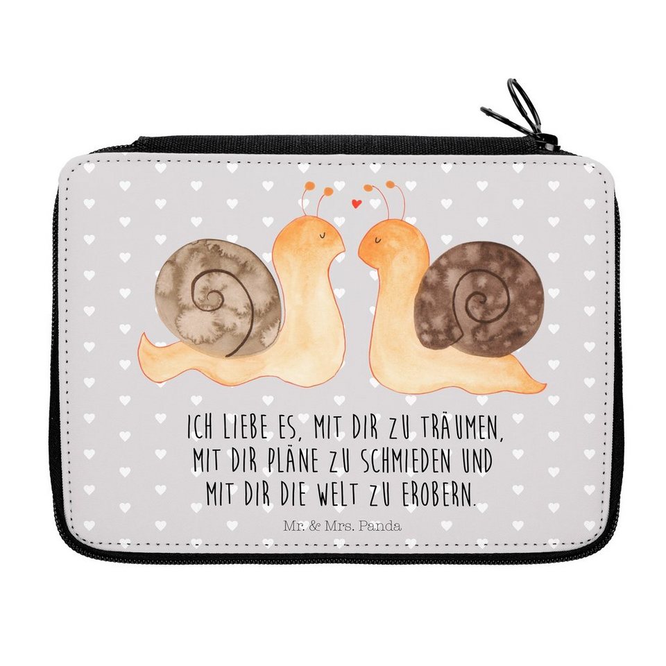 Mr And Mrs Panda Federmäppchen Schnecken Liebe Grau Pastell