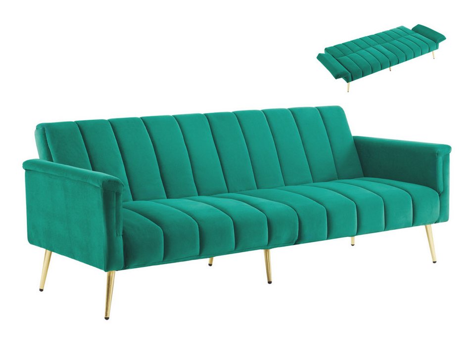Seedwave Schlafsofa 3 Sitzer Sofa Mit Schlaffunktion Samt Klappsofa