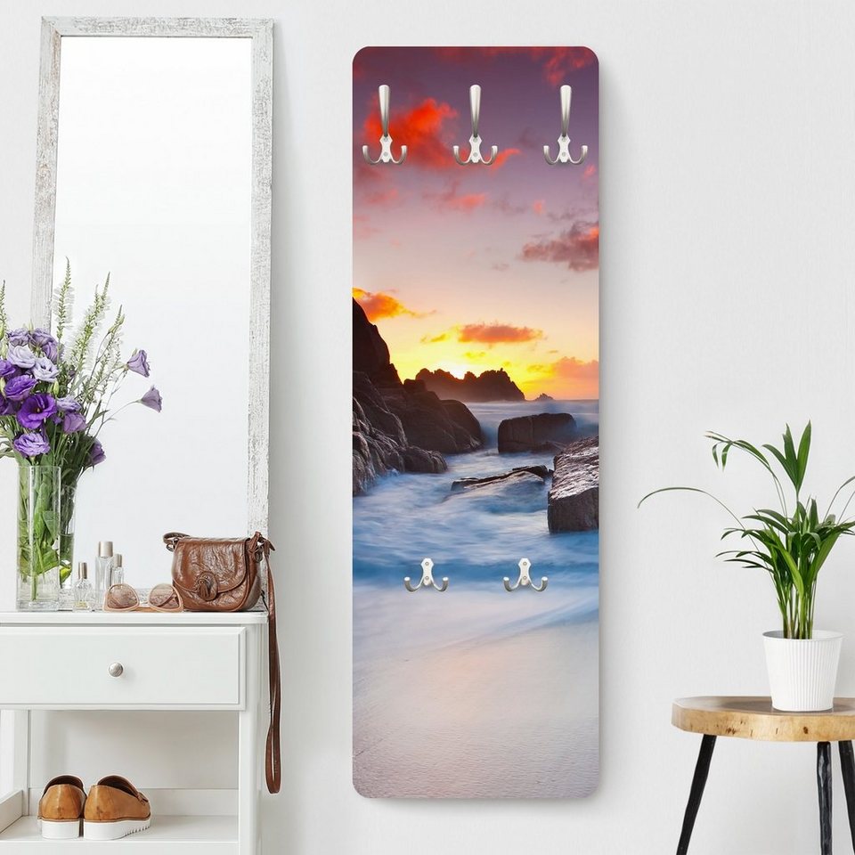Bilderdepot24 Garderobenpaneel Blau Natur Strand Meer Weltall Himmel