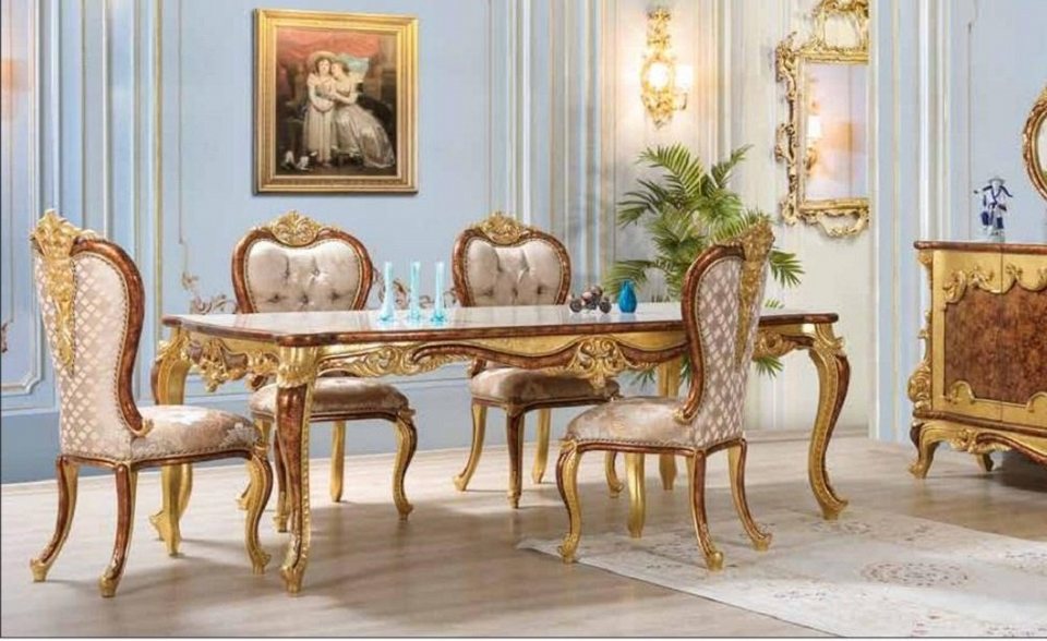 Jvmoebel Esszimmerstuhl Klassische Esszimmer 4x Stühle Set Garnitur