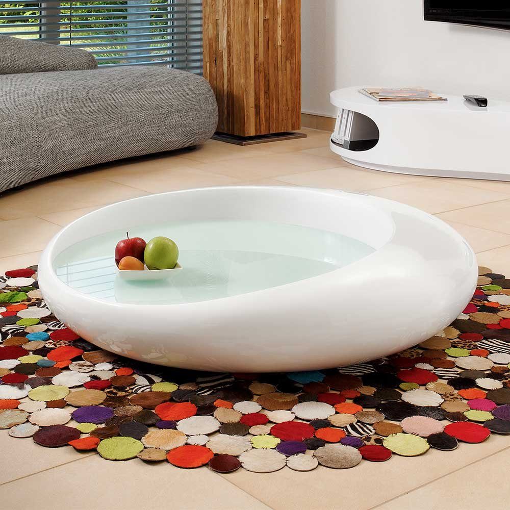 Pharao24 Couchtisch Olavio, mit runder Tischplatte