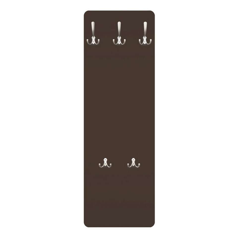 Bilderdepot24 Garderobenpaneel Design Unifarben Cacao Ausgefallenes