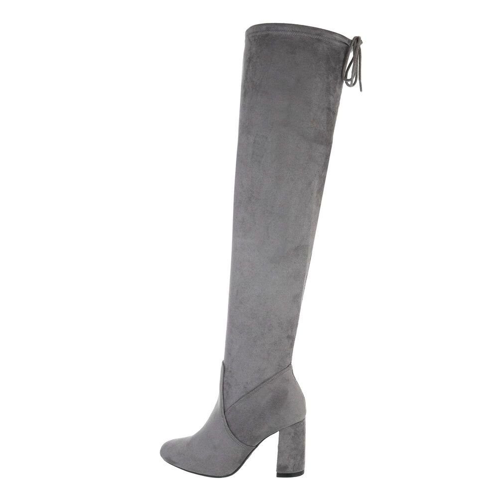 Ital Design Damen Party And Clubwear Stiefel Blockabsatz High Heel