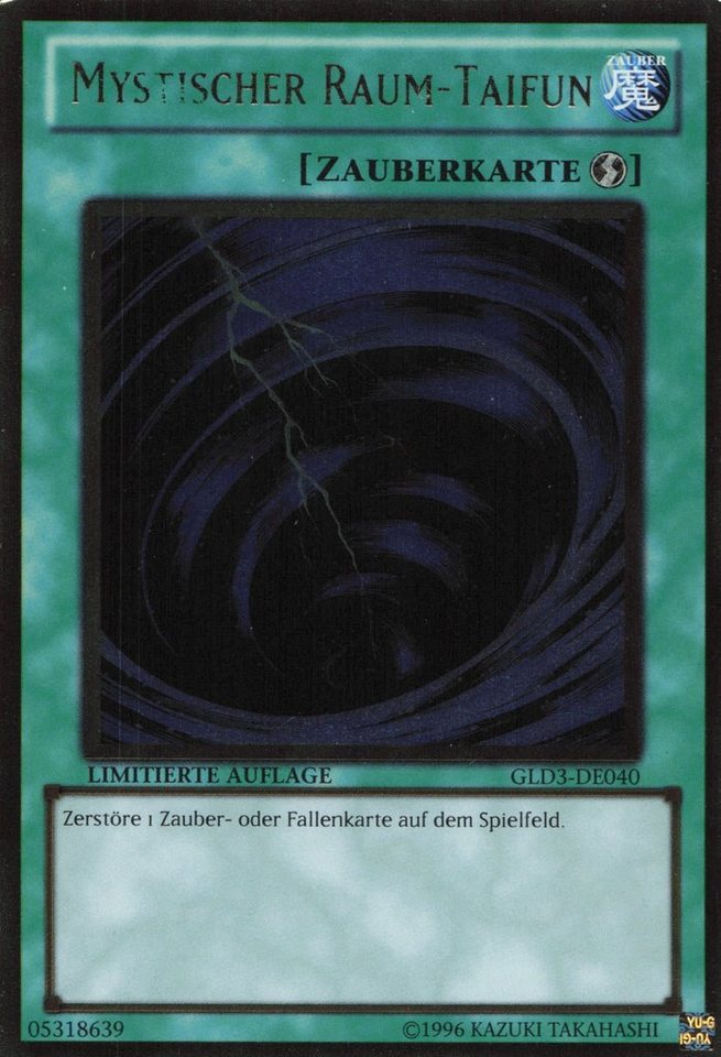 Recollectibles Sammelkarte Yugioh Karte Mystischer Raum Taifun Deutsch
