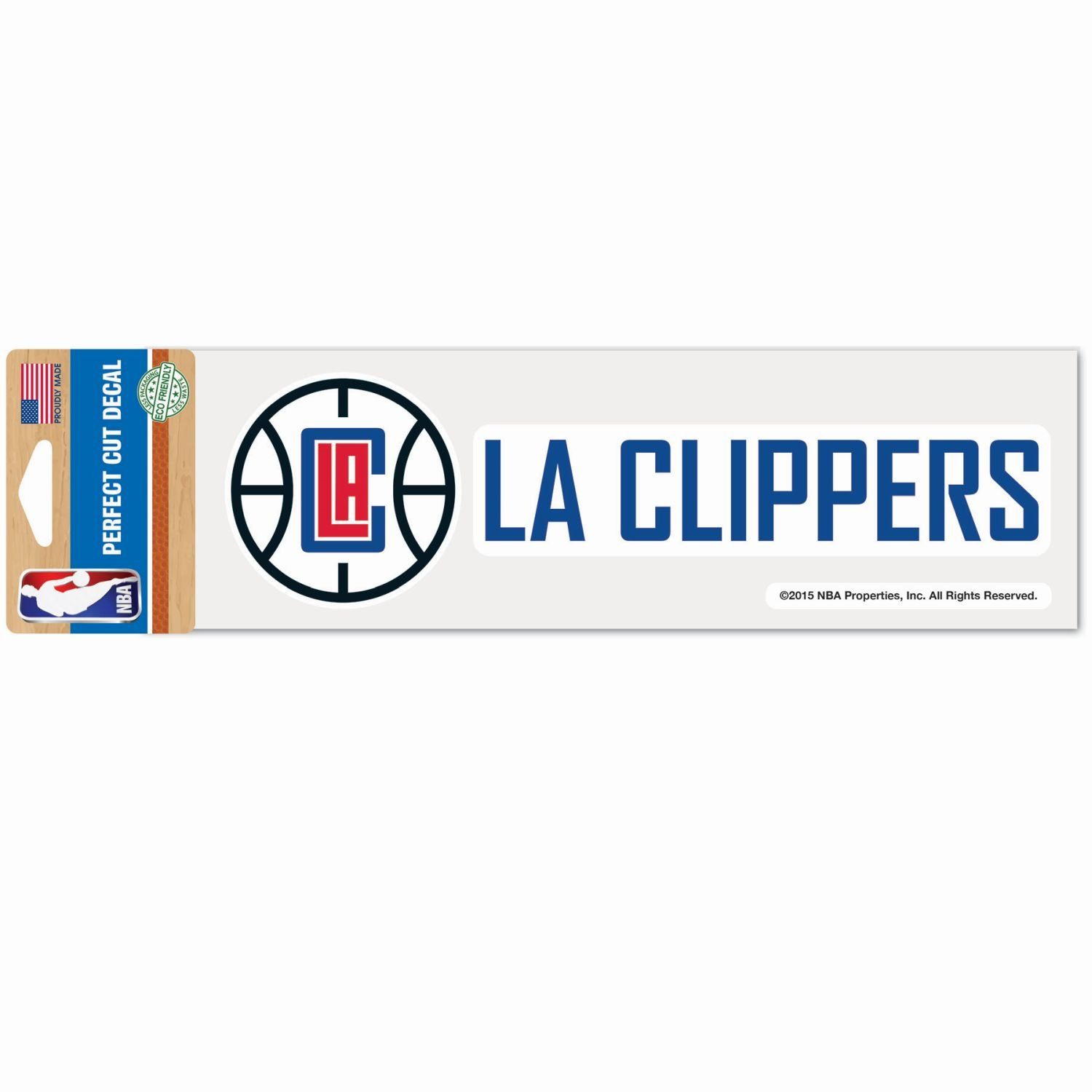 WinCraft Wanddekoobjekt NBA Perfect Cut Aufkleber 8x25cm Los Angeles Clipp