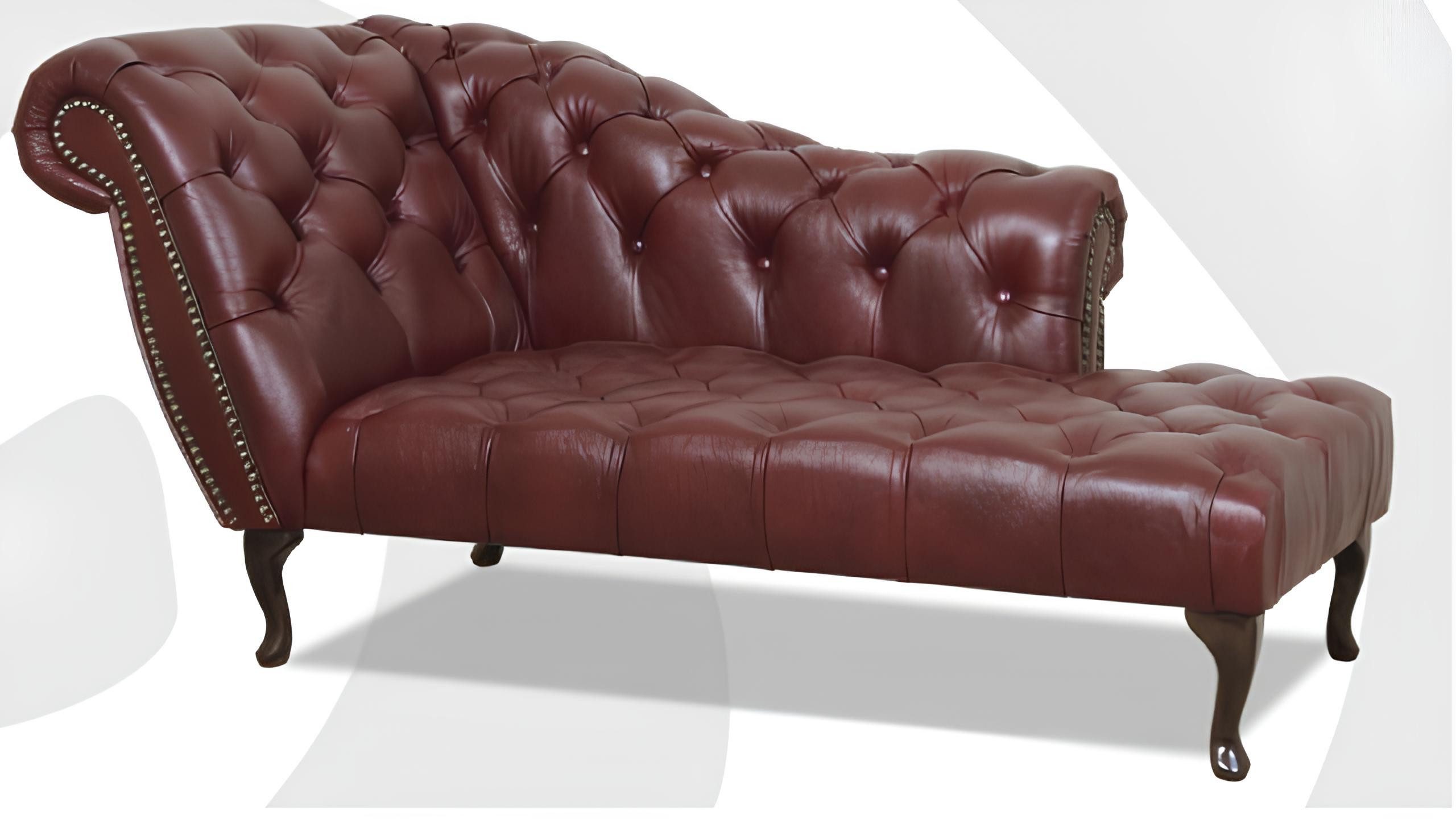 Xlmoebel Chaiselongue Neues Echtleder Sofa Mit Chesterfield