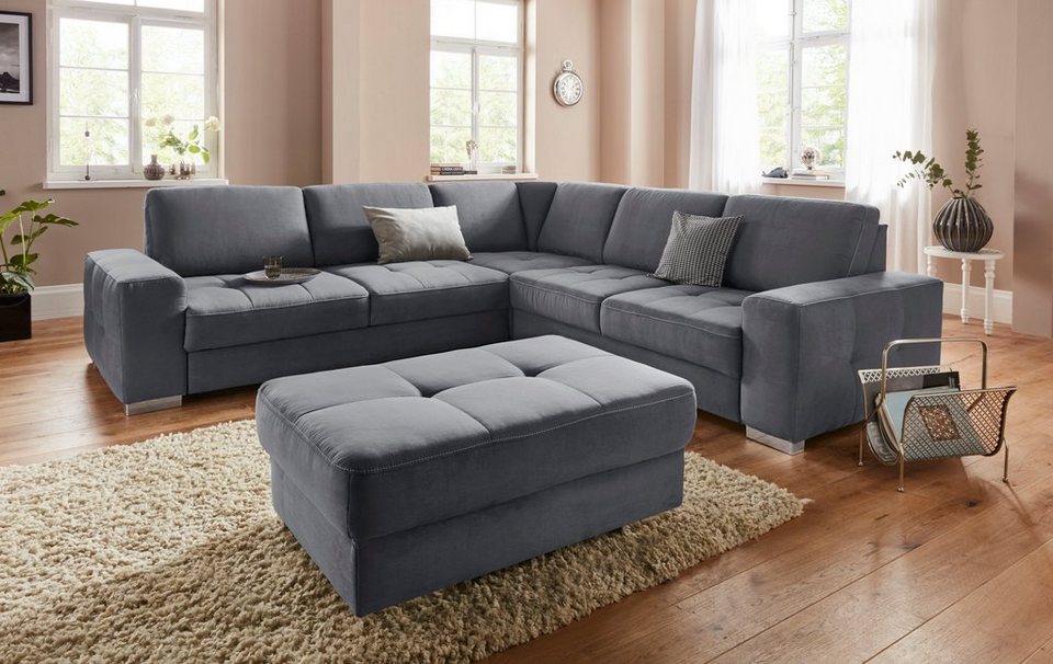 Sitandmore Ecksofa Santorini L Form Mit Federkern Und