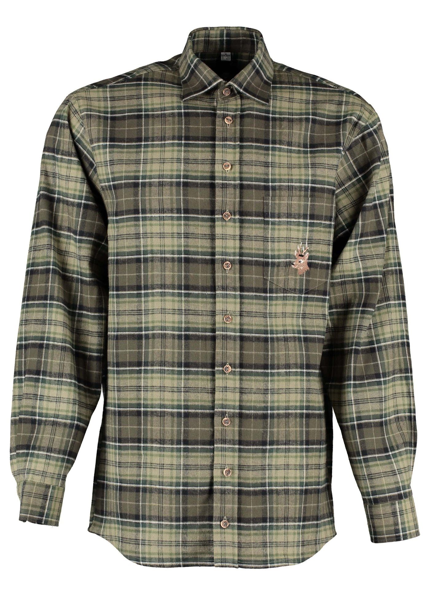 Os Trachten Outdoorhemd Pibdo Langarm Jagdhemd Aus Flanellstoff