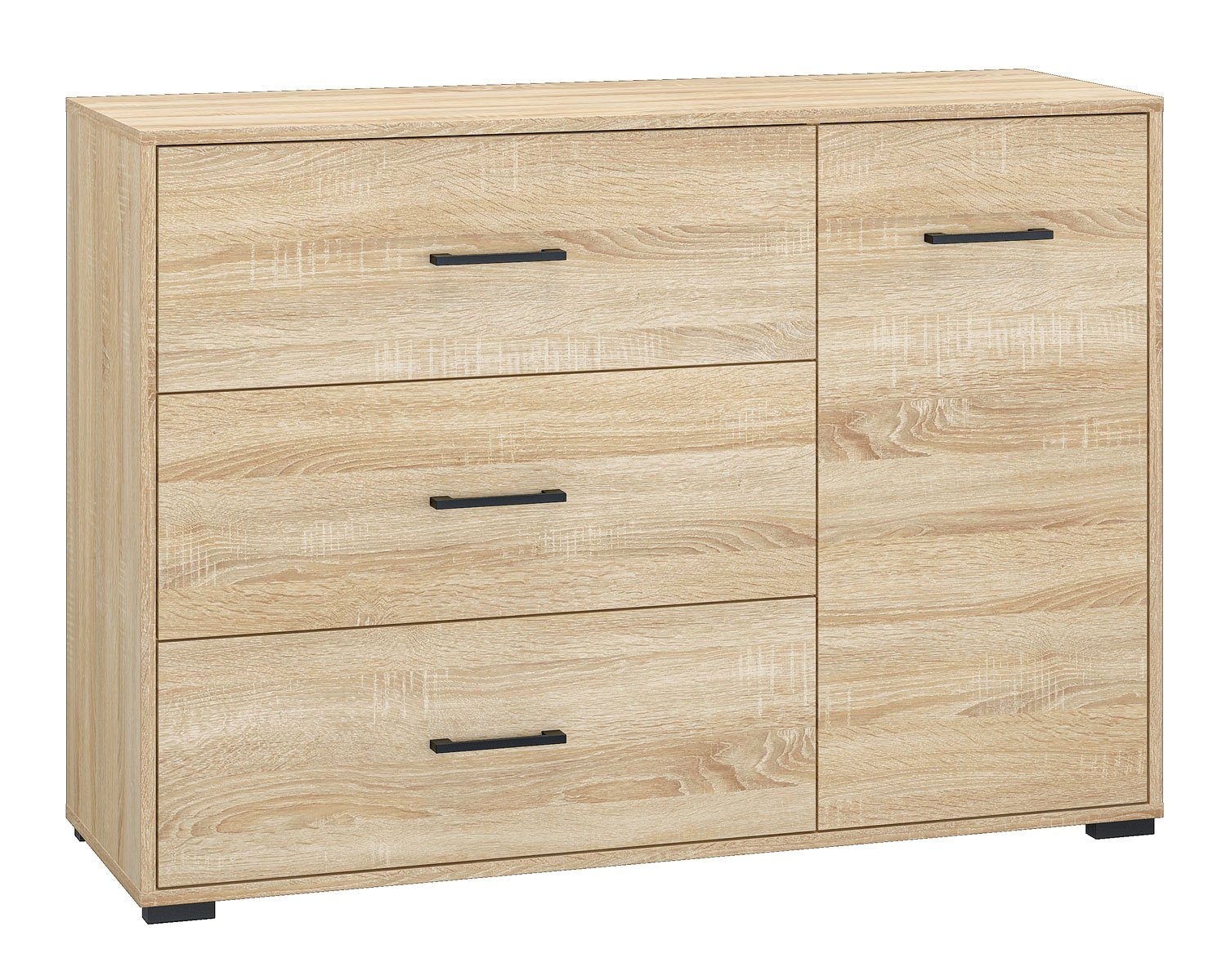 Feldmann-Wohnen Sideboard Caro, 120cm sonoma Eiche hell