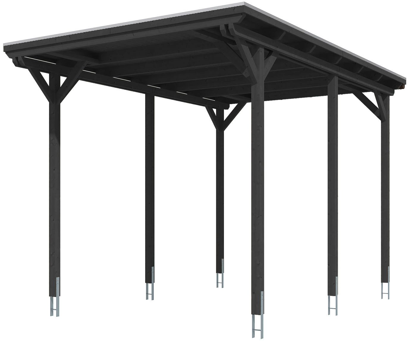 Skanholz Einzelcarport Caravan-Emsland, BxT: 404x604 cm, 372 cm Einfahrtshöhe