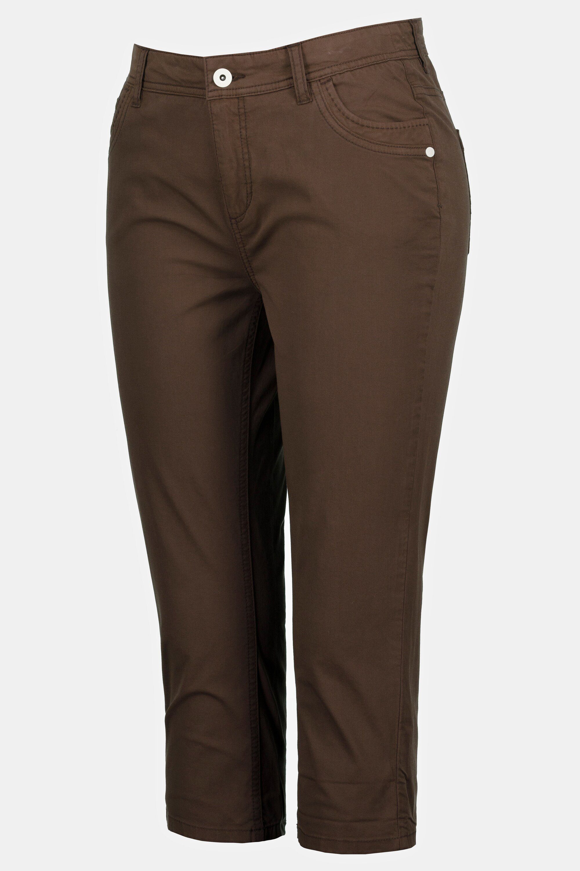 Gina Laura Caprihose Capri-Hose garment dyed 5-Pocket Zipper