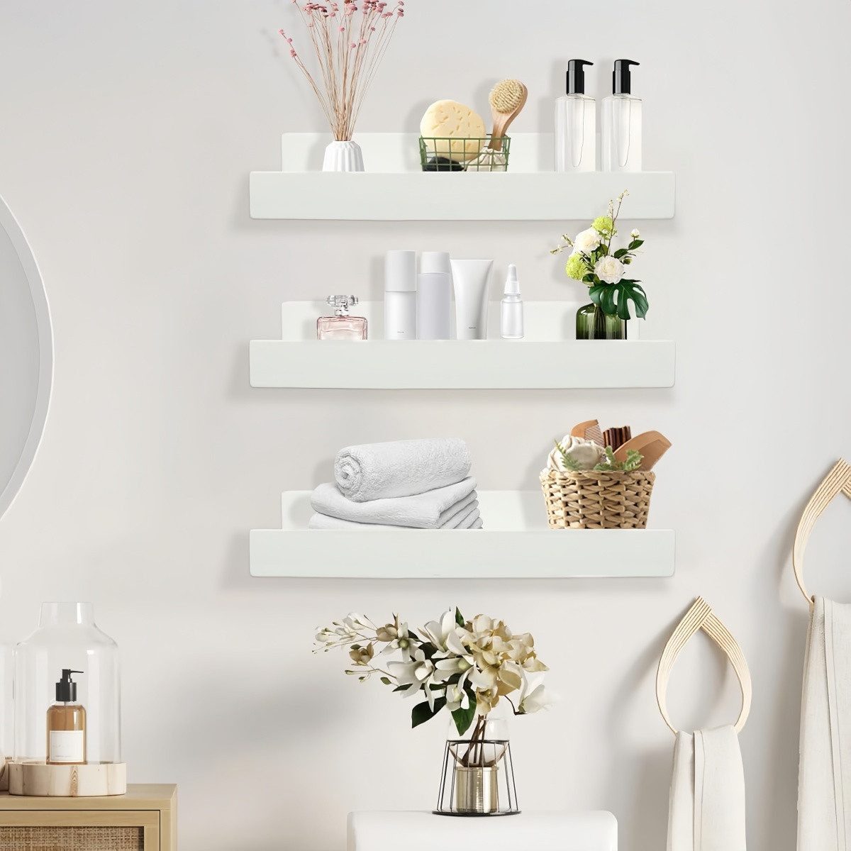 Erstaunlich Badezimmer Wandregal Ohne Bohren Ebenbild