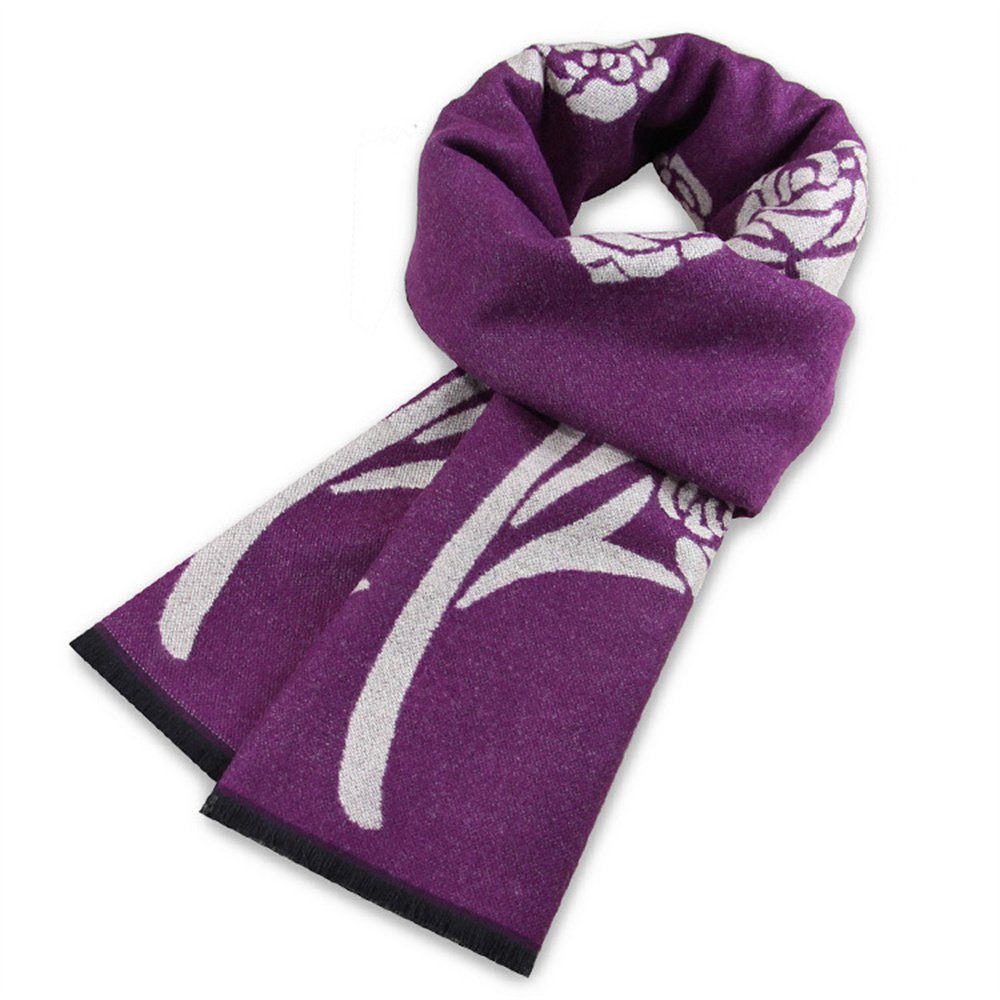 Rouemi Modeschal Damen Schal Herbst Und Winter Warm Elegant Vintage