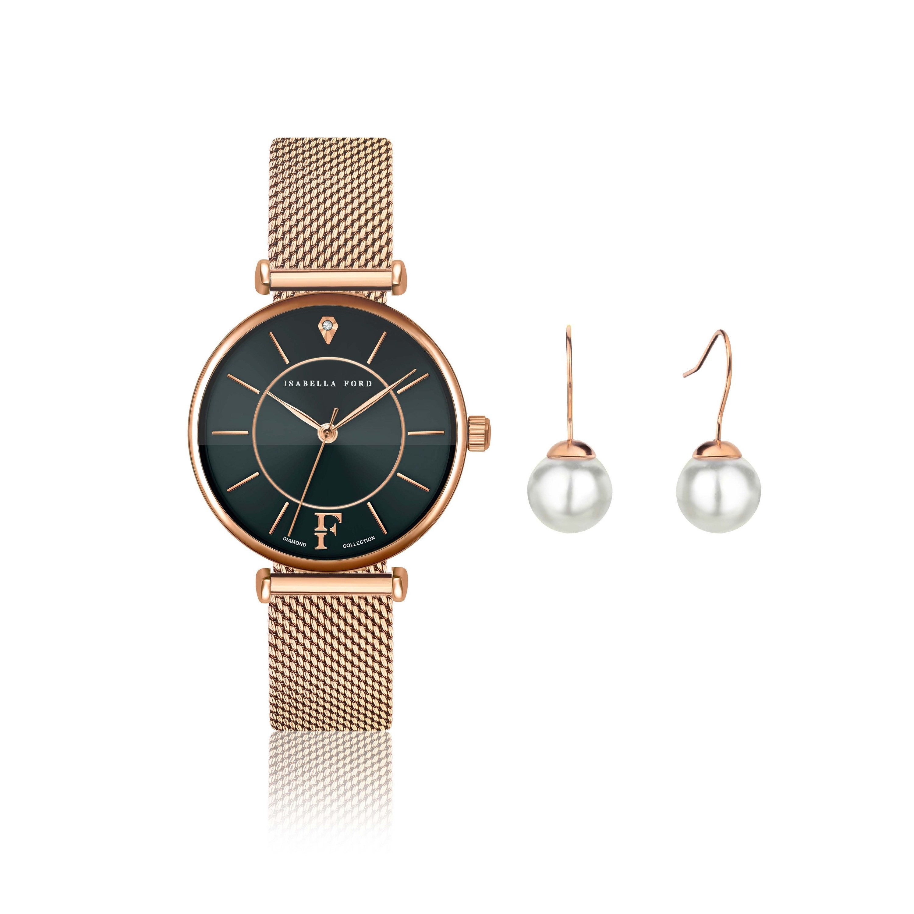 ISABELLA FORD Quarzuhr SFA2-2 Juliet set in Rose Gold
