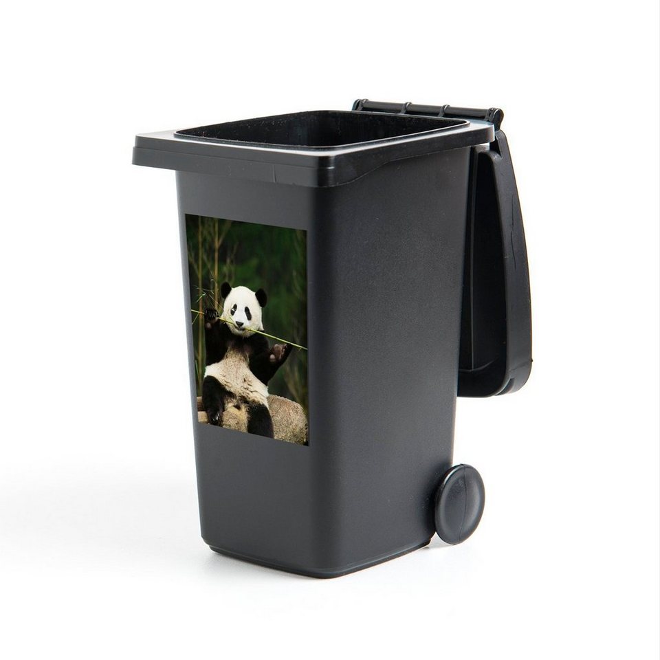 Muchowow Wandsticker Panda Bambus Wald 1 St Mülleimer Aufkleber