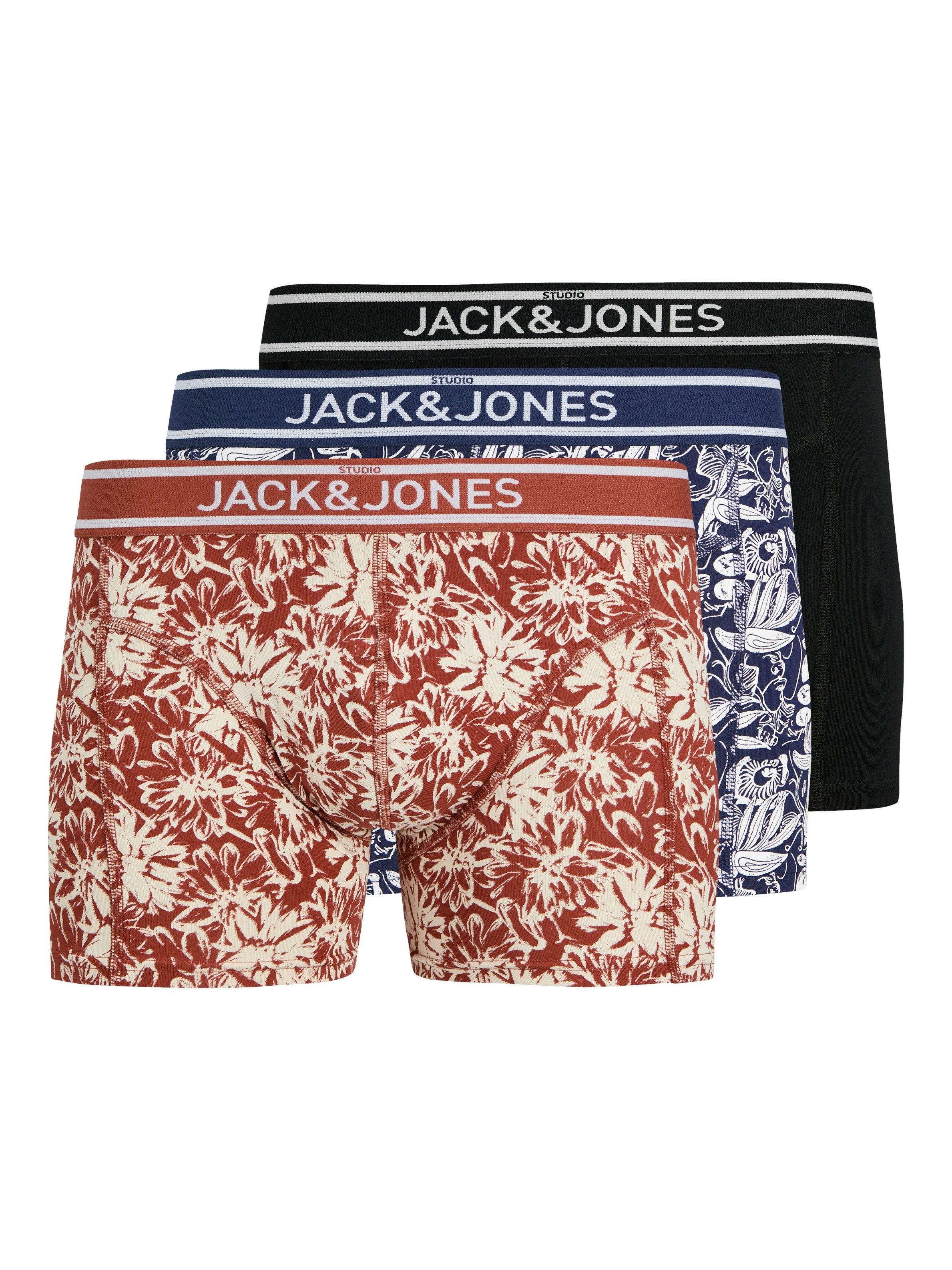 Jack & Jones Trunk JACRETRO FLOWER TRUNKS 3 PACK SN (Packung, 3-St)