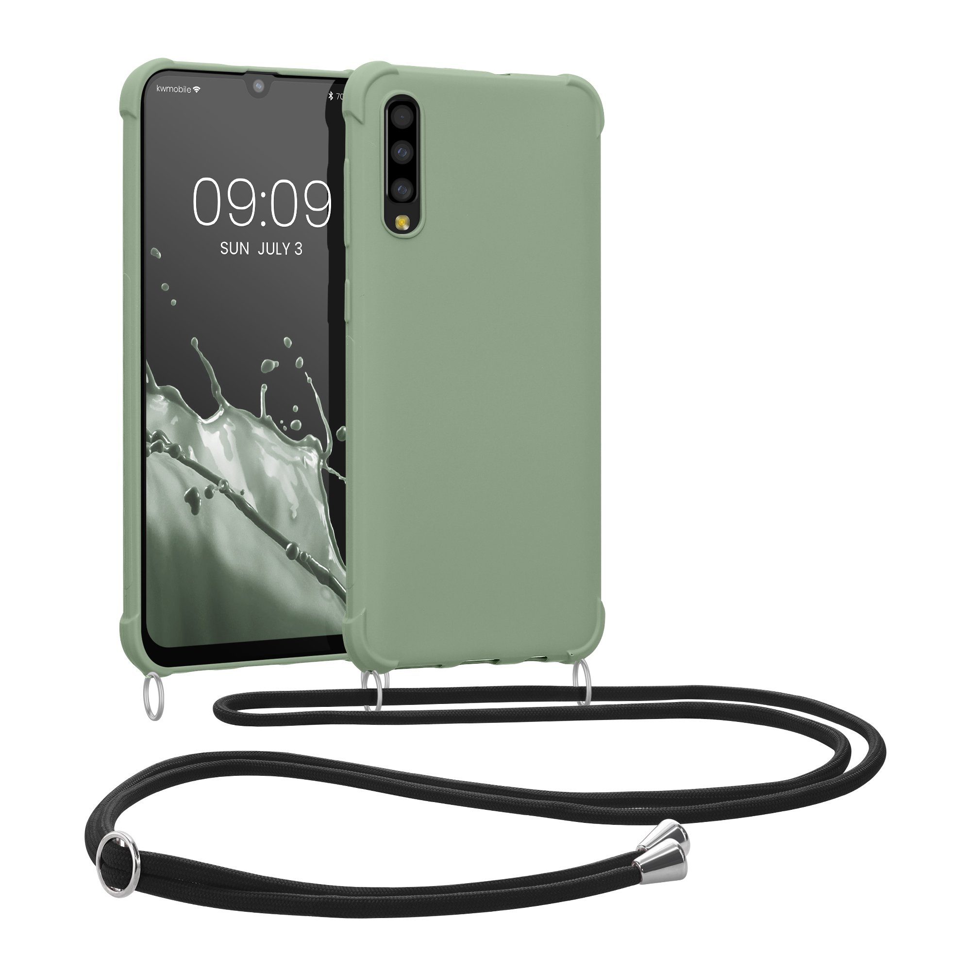 Kwmobile Handyhülle Hülle Für Samsung Galaxy A50 Mit Metall Kette Zum