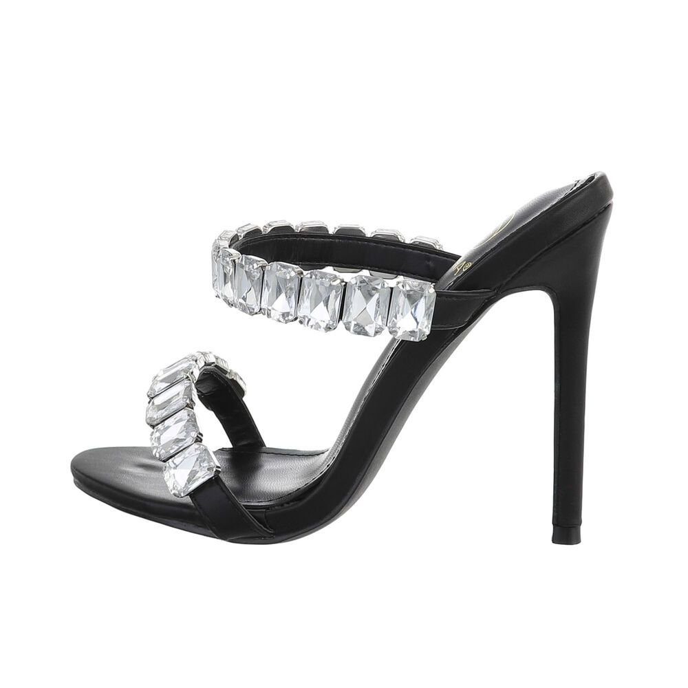 Ital Design Damen Mules Party And Clubwear High Heel Sandalette Pfennig