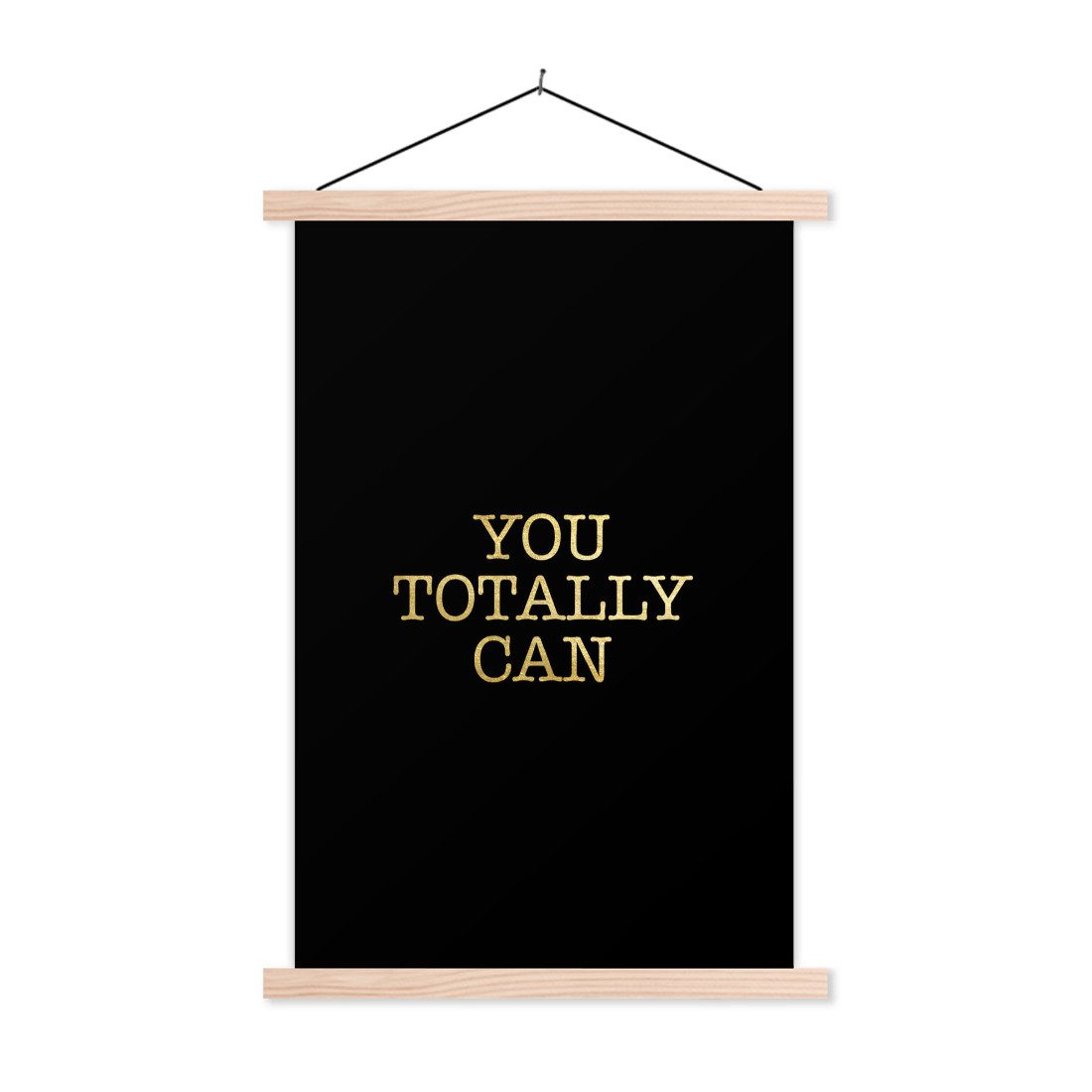 Muchowow Poster Zitate Motivation Gold Schwarz 1 St