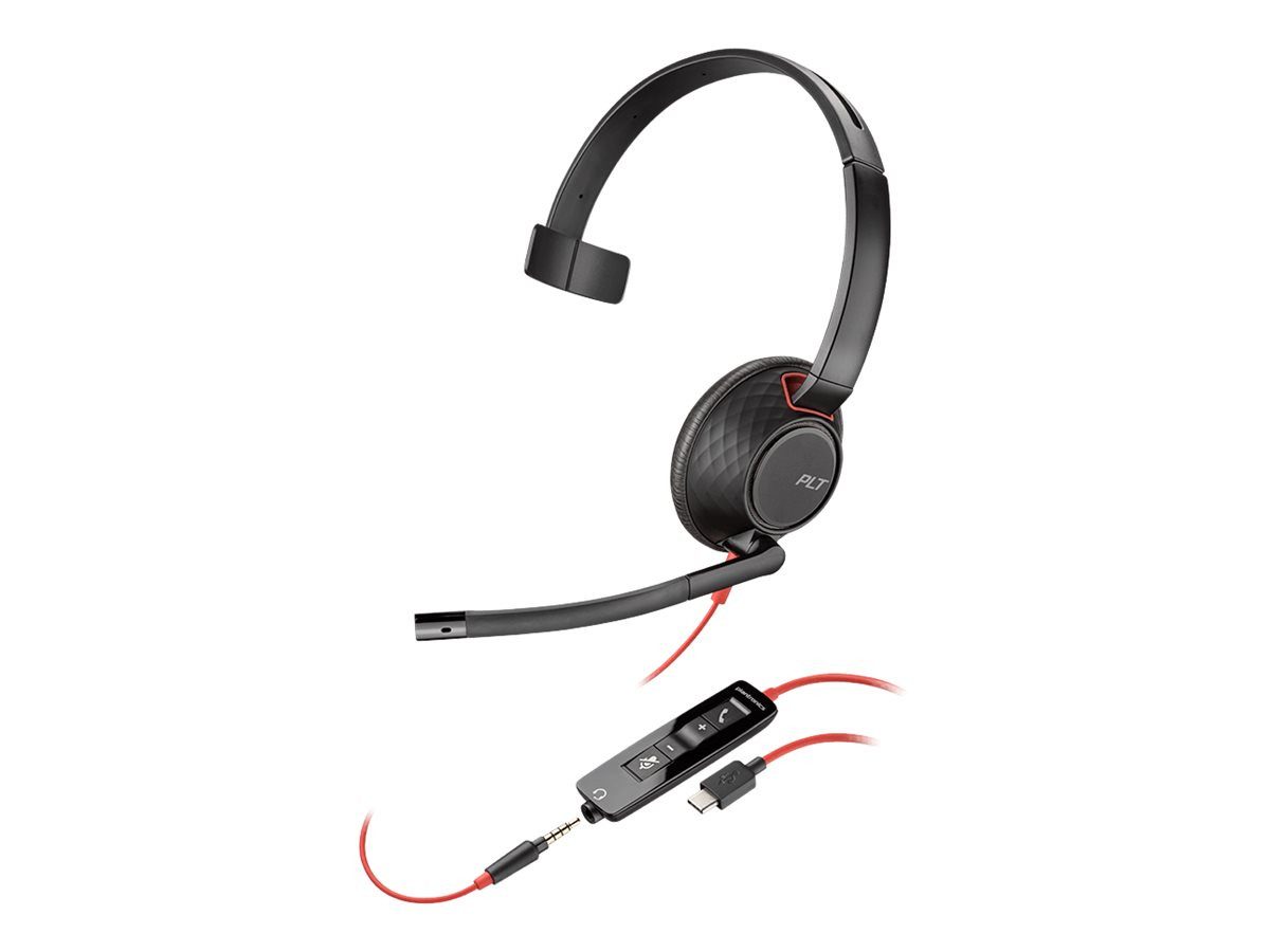 Poly POLY Plantronics Headset Blackwire C5210 monaural USB-C & 3,5 mm ...