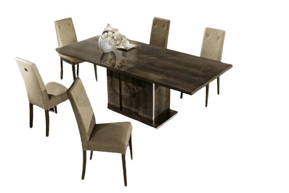 Jvmoebel Esszimmer Set Esstisch 6x Stuhl Polster Garnitur Küchen