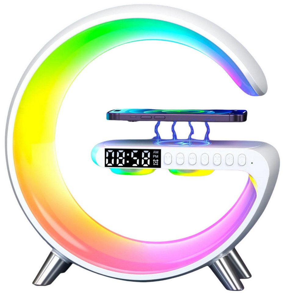 Blingbin Tageslichtwecker Led Smart Tischlampe Bluetooth Lautsprecher