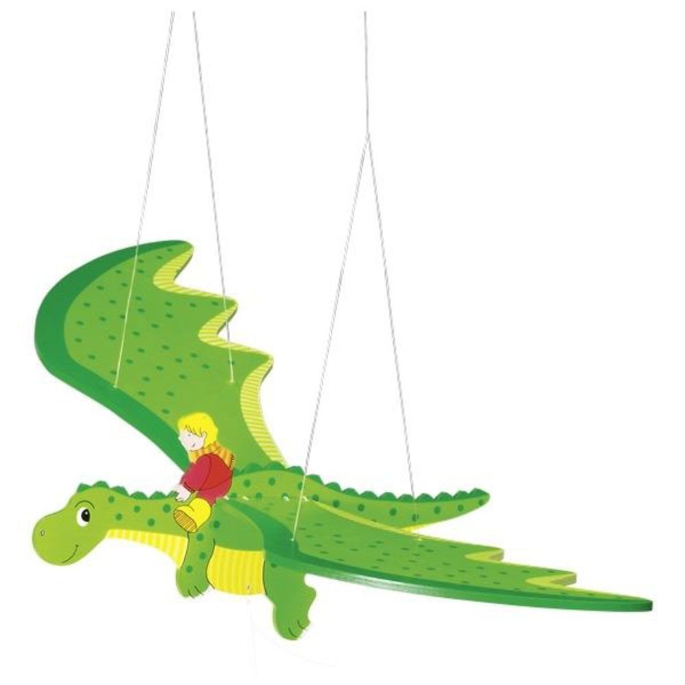 goki Mobile Schwingtier Drache Holzmobile für Kinder