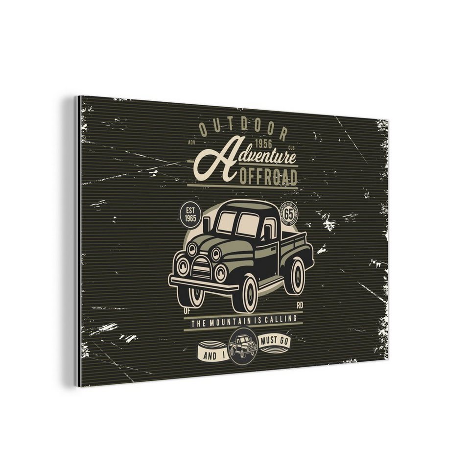 Muchowow Metallbild Auto Oldtimer Briefe 1 St Wohnzimmer