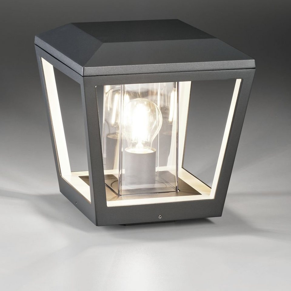 Click Licht Gartenleuchte Tischleuchte Matrix In Anthrazit E27 Ip54