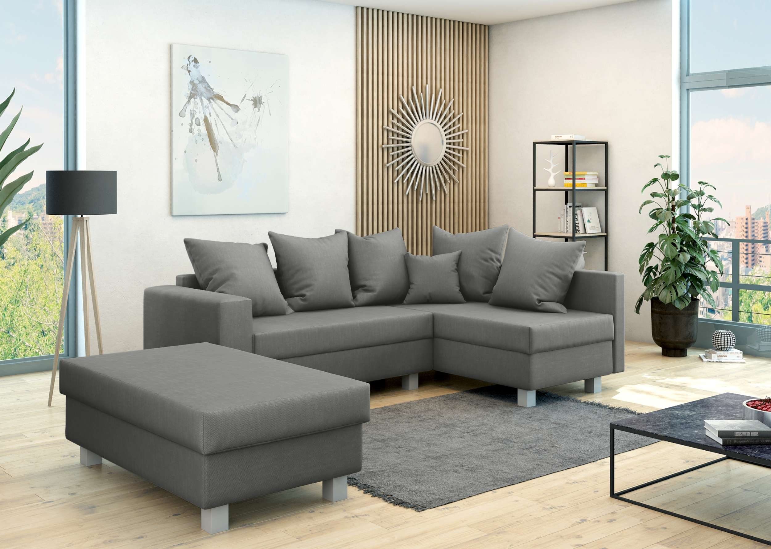 99rooms Ecksofa Priamo, L-Form, Eckcouch, Ottomane links oder rechts ...